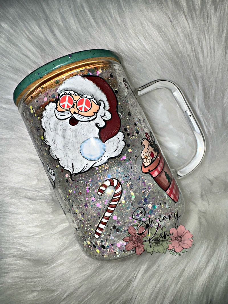 Retro Christmas Snowglobe Mug RTS – Sweary Kim