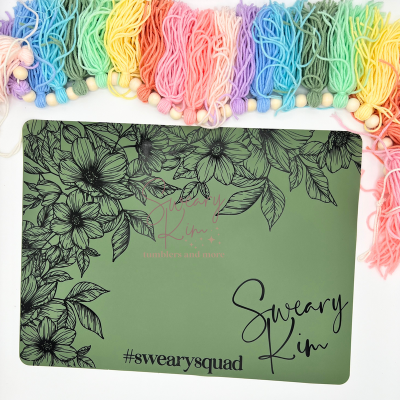 SK Floral Silicone Mat – Sweary Kim