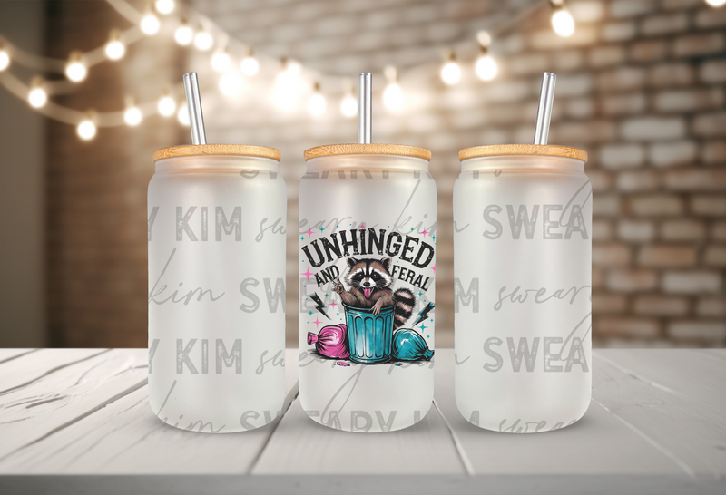 Unhinged & Feral Trash Panda UV Dtf Decal – Sweary Kim