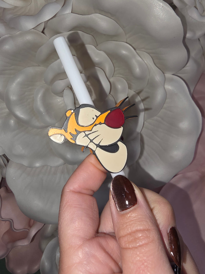 Bouncing Tiger Straw Topper – Sweary Kim