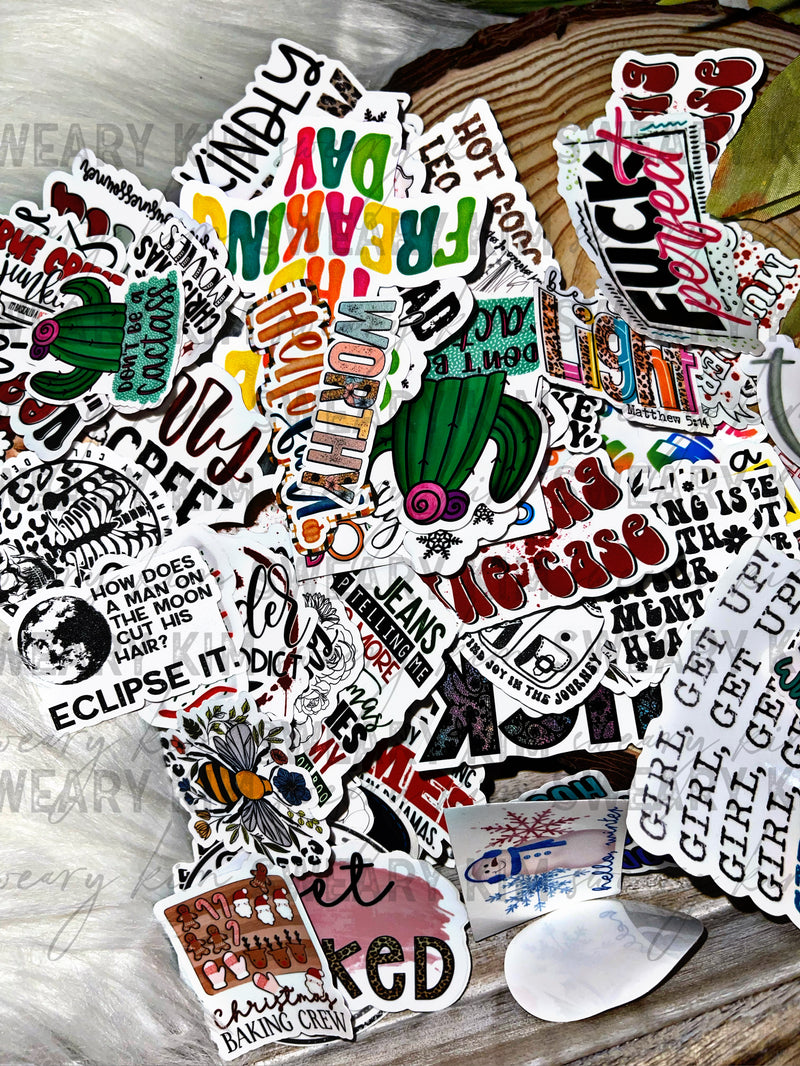 Mystery Vinyl Sticker Bundle – Sweary Kim
