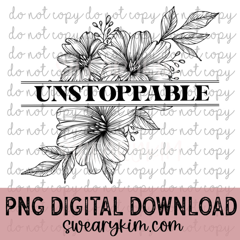 Unstoppable PNG DOWNLOAD – Sweary Kim